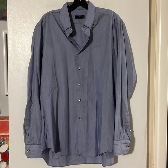 Ike Behar | Shirts | Ike Behar Mens Bluewhite Striped Button Down ...